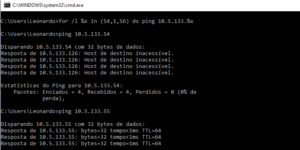 Como fazer ping em um range de endereços IP pelo cmd do windows ...